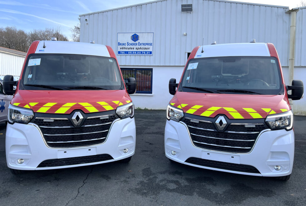 Livraison de 4 VSAV Renault Master L3H2 de moins de 3T5 pour le SDIS 89 ...